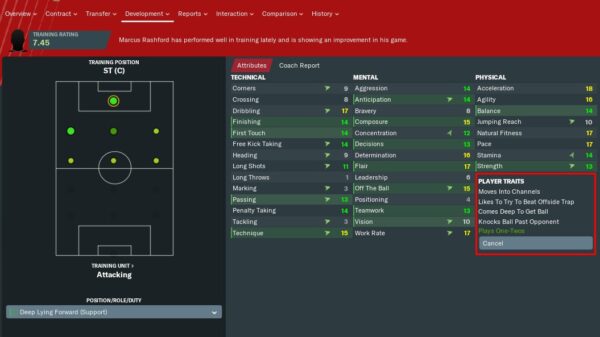 Player Traits: Những kỹ năng tạo nên phong cách của cầu thủ